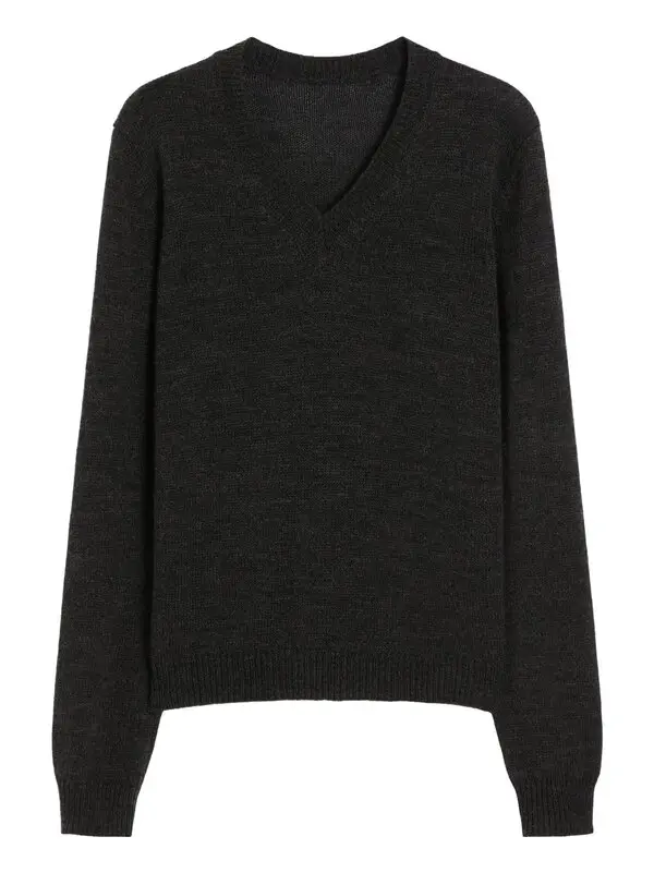 Max Mara V-neck Sweater - Dark Gray