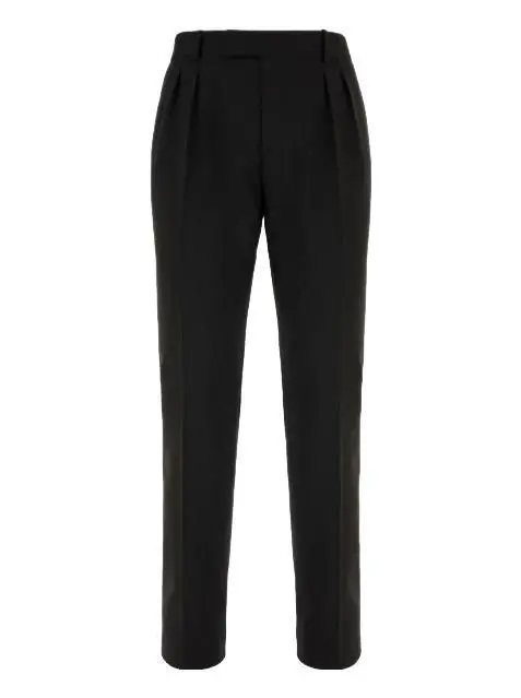 Alexander McQueen Pleated Front Trousers - Black