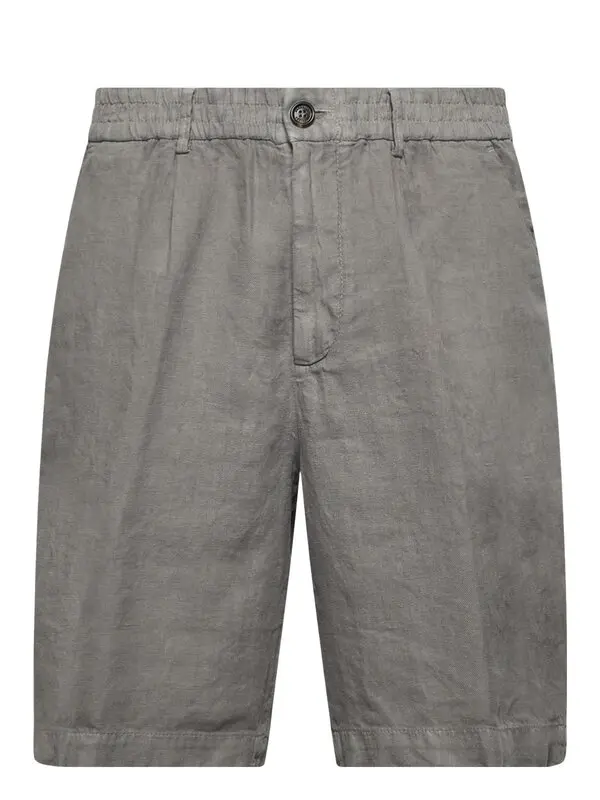 Brunello Cucinelli Straight-leg Buttoned Shorts - Gray