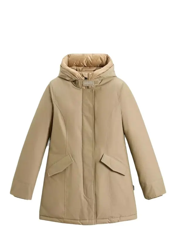 Woolrich Hooded Parka Coat - Nude