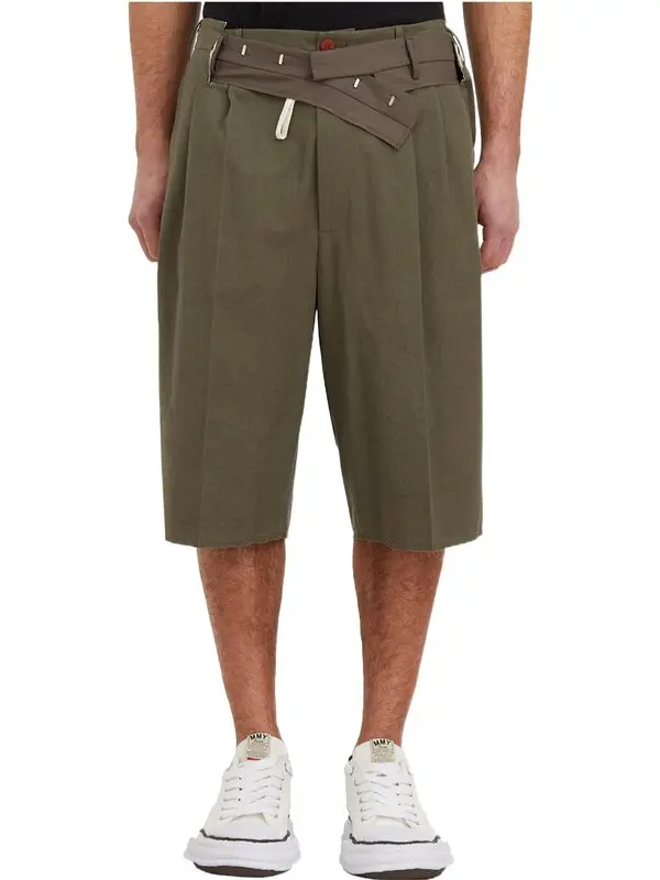 MAGLIANO Belted Waist Belted Shorts - Brown