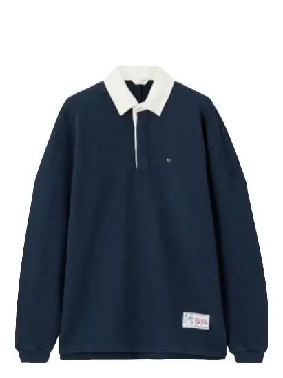 Aimé Leon Dore Long Sleeve Polo Shirt - Black