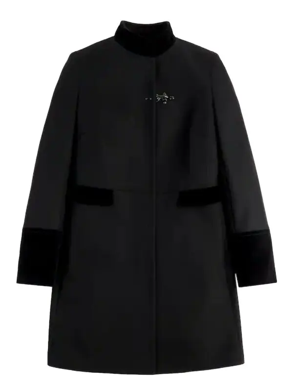 FAY Virginia Hook-closure Coat - Black