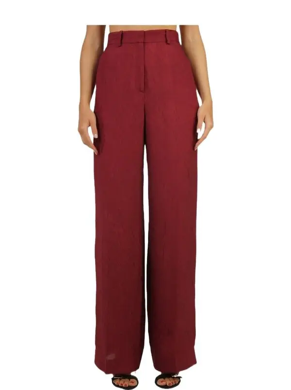 LANVIN Belt Loop Track Pants - Red