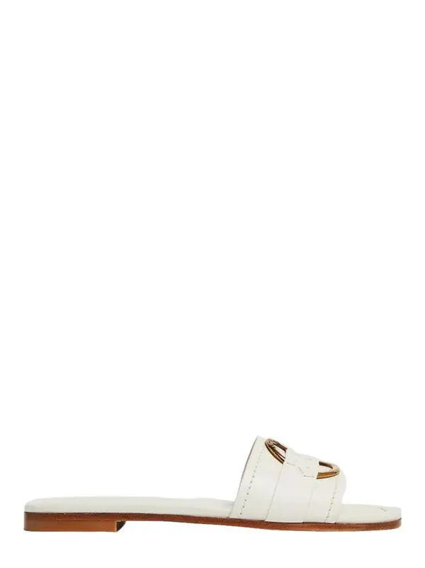 Moncler Bell Slip-on Sliders - White