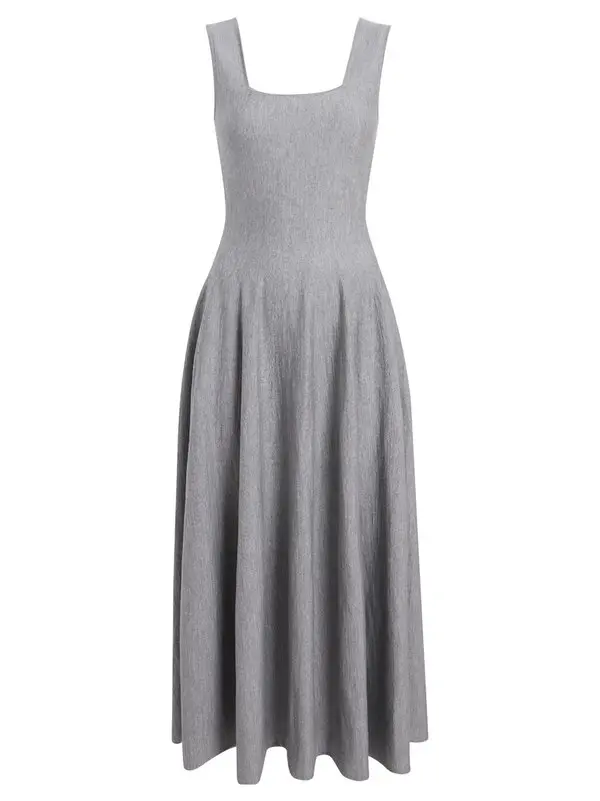 Khaite Jodie Midi Dress - Gray