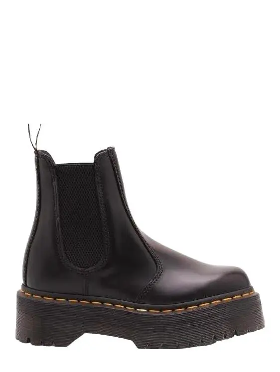 Dr. Martens 2976 Contrast-stitch Platform Chelsea Boots - Black