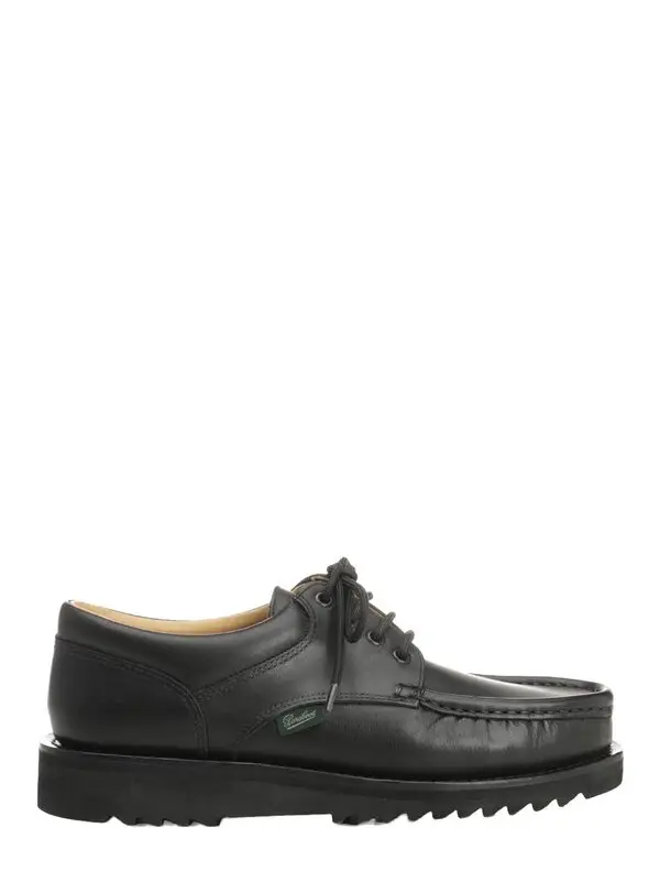 Paraboot Round Toe Lace-up Shoes - Black