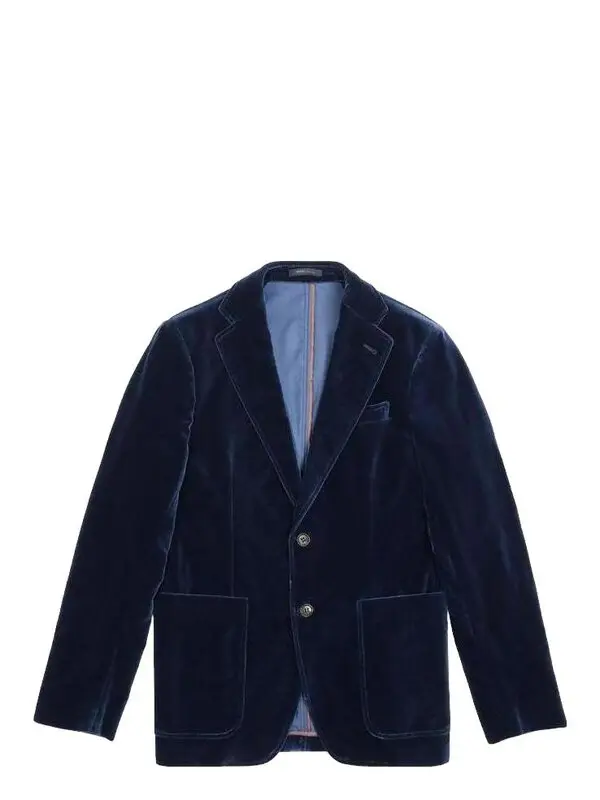 Emporio Armani Velvet Blazer - Black