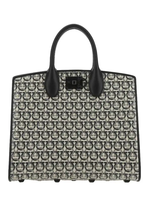 FERRAGAMO Pattern Printed Handbag - Black