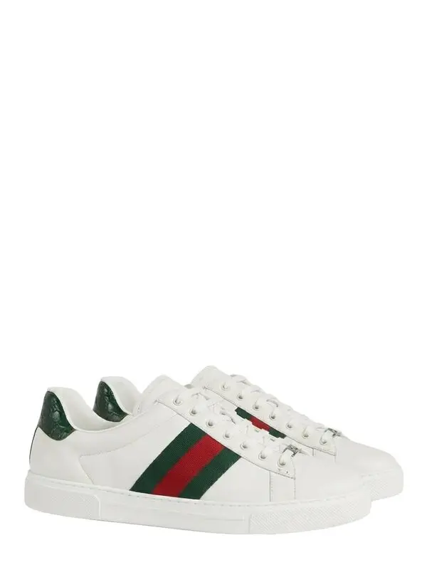 Gucci Web Stripe Low-top Sneakers - White