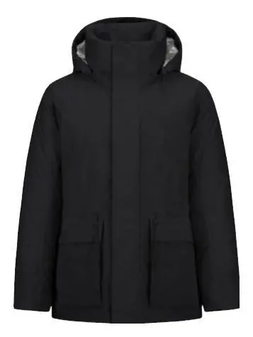 Herno Crinkle Parka Jacket - Black