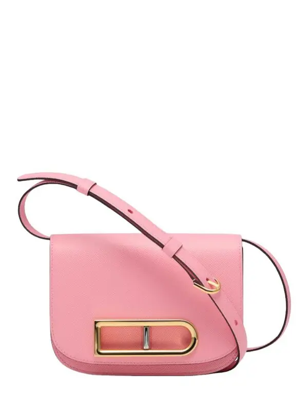 Delvaux Lingot Shoulder Bag With Oversized D-clasp - Pink