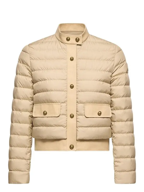 Moncler Juju Quilted Down Jacket - Beige