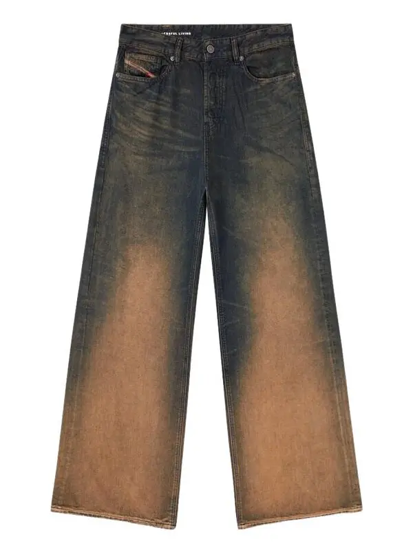 DIESEL® 1996 D-sire Wide Leg Jeans - Blue/brown