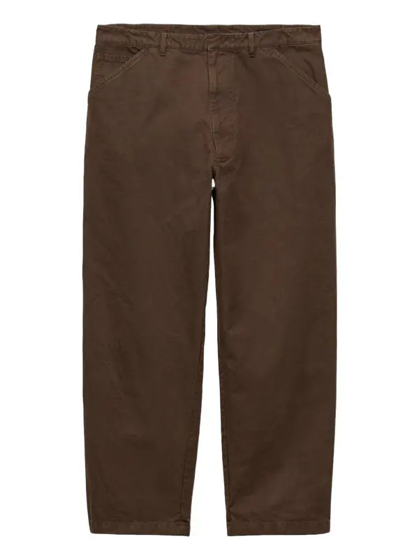 Prada Logo Detailed Wide-leg Jeans - Brown