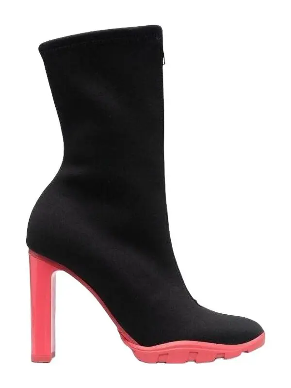 Alexander McQueen Slim Tread Zipped Boots - Black