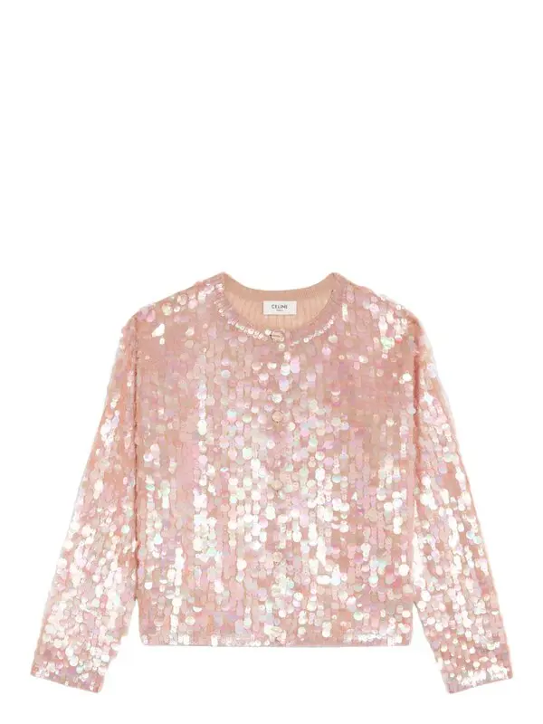 Celine Embroidered Silk Cardigan - Chair