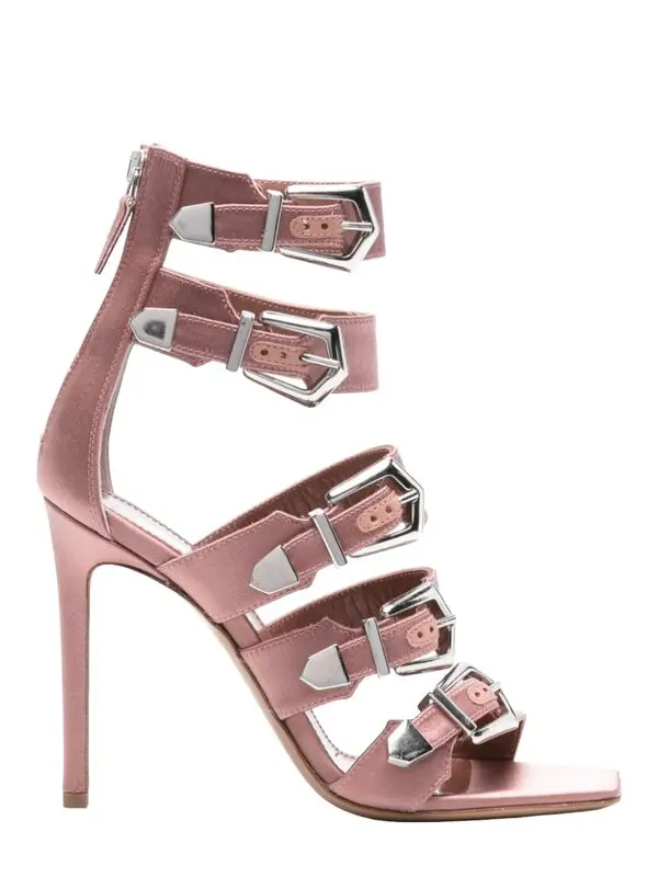 Paris Texas Ursula Buckled Stiletto Sandals - Multicolor
