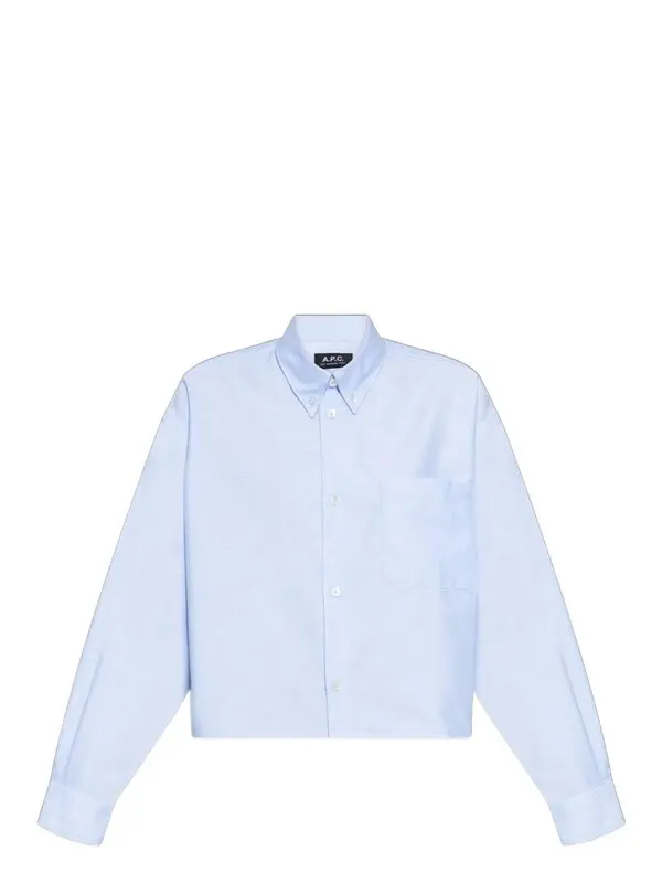 A.p.c. Long-sleeved Button-up Shirt - Blue