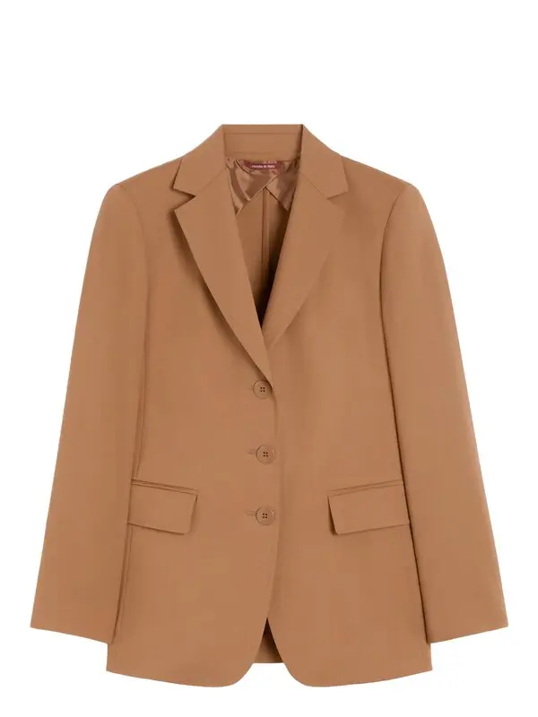 Max Mara Nice Single-breasted Jacket - Hazelnut Brown