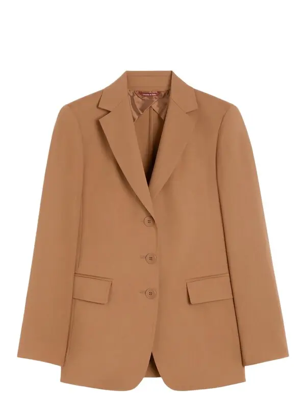 Max Mara Nice Single-breasted Jacket - Hazelnut Brown