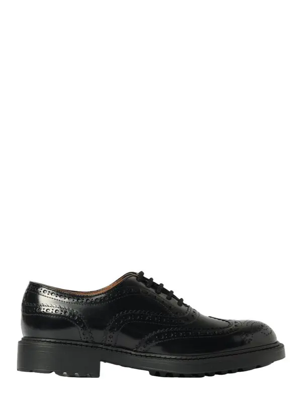 DOUCAL'S Wingtip Oxford Lace-up Shoes - Black