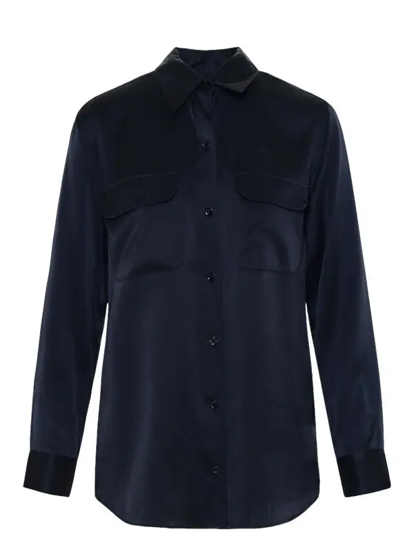 Equipment Silk Long-sleeved Shirt - Black