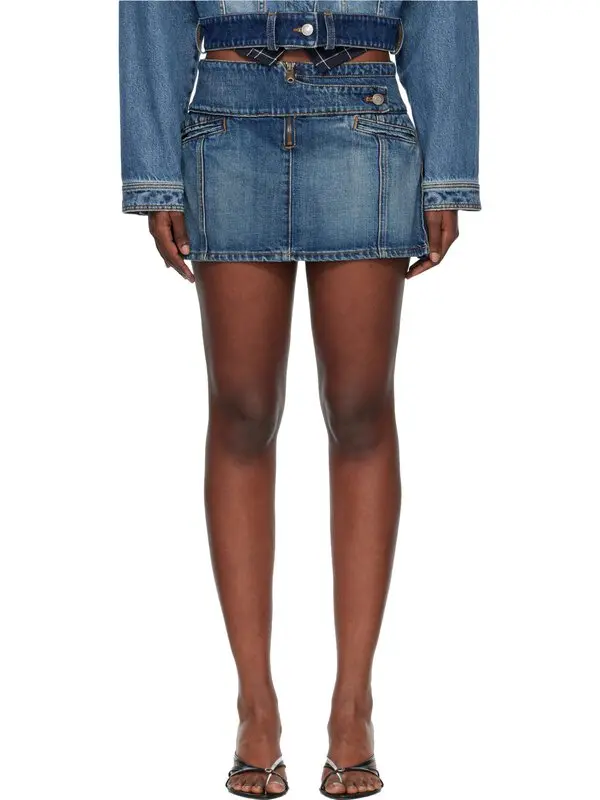 Coperni Denim Skirt - Nude