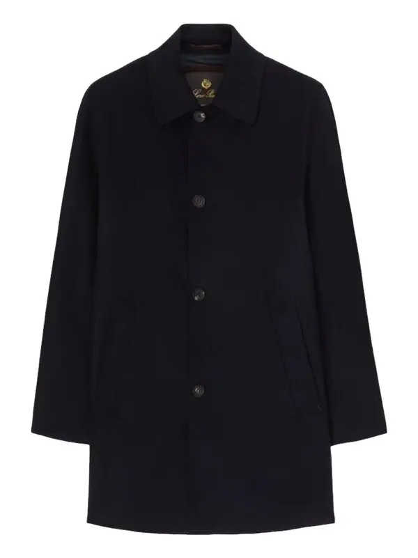 Loro Piana Single-breasted Coat - Black