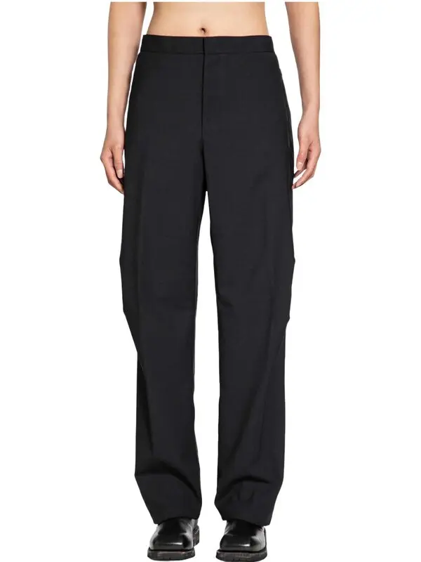 Herno Twisted Tailored Trousers - Black