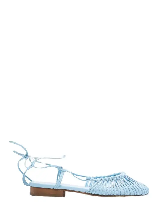 Hereu Mantera Knotted Ankle Strap Sandals - Blue