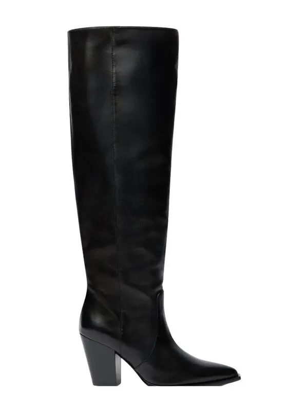 STUART WEITZMAN Jolene Knee-high Sculpted Heel Boots - Black