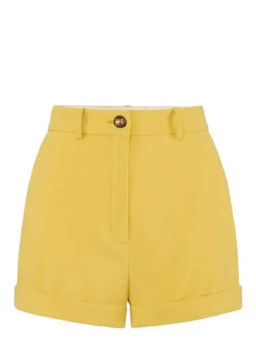 Elisabetta Franchi Lightweight Crêpe Shorts - Sun