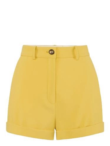 Elisabetta Franchi Lightweight Crêpe Shorts - Sun