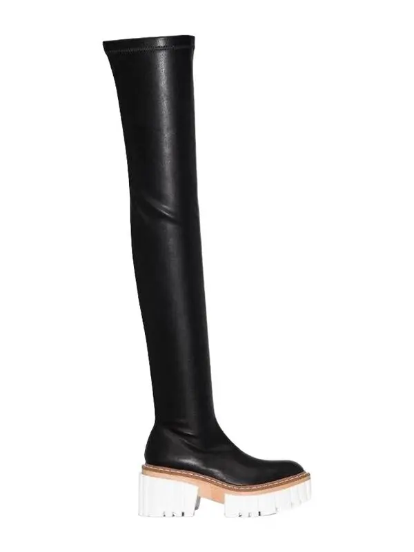 Stella McCartney Emilie 75mm Over-the-knee Boots - Black
