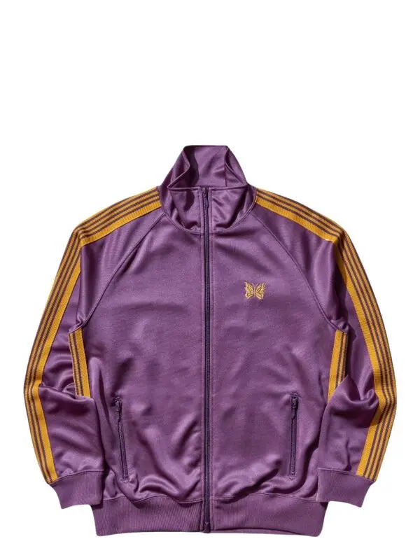 Needles Long-sleeved Jacket With Zip Front And Logo Detail - Purple
