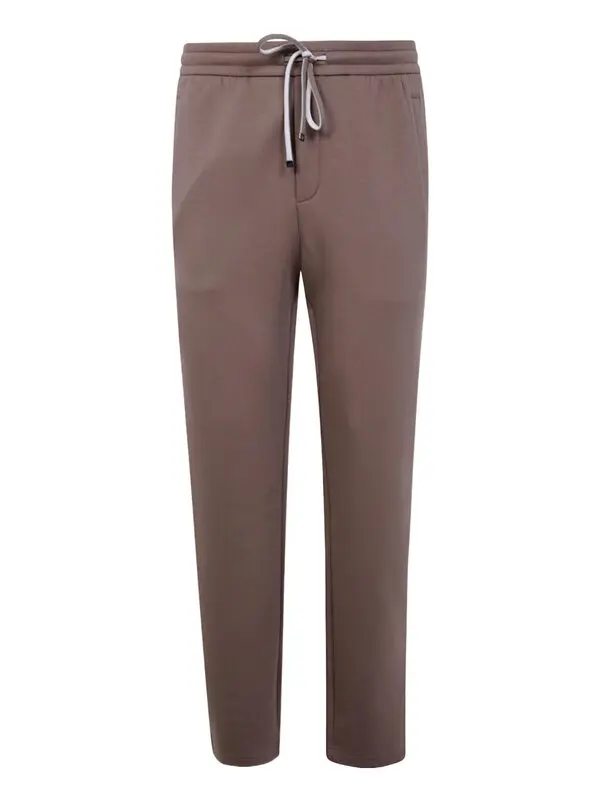 Emporio Armani Drawstring Sweatpants - Brown