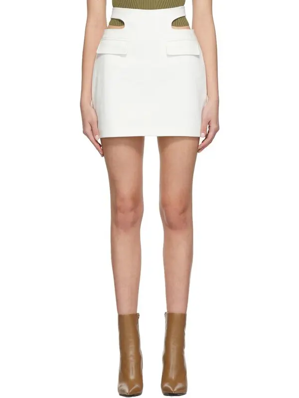 DION LEE Y-front Mini Skirt - Nude