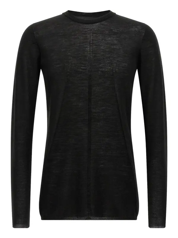 Rick Owens Long Sleeve Crewneck Jumper - Black