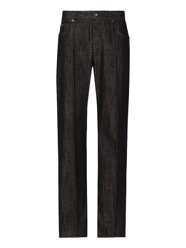 Dolce & Gabbana Wide Leg Jeans - Black