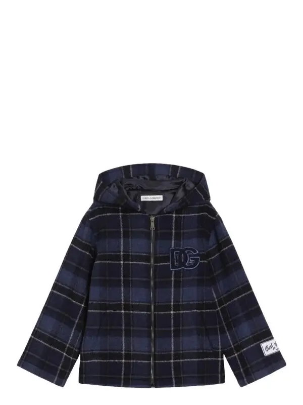 Dolce & Gabbana Checked Hooded Jacket - Multi-color