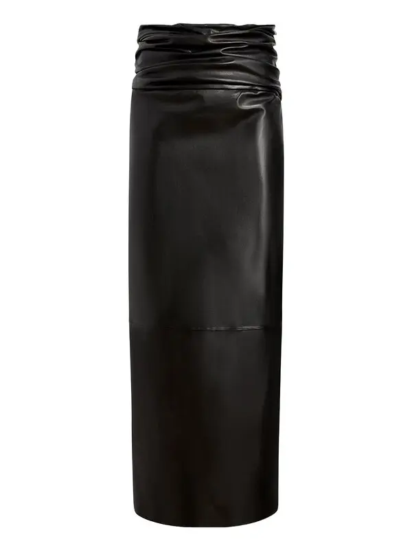 Khaite Pleated Detail Skirt - Black