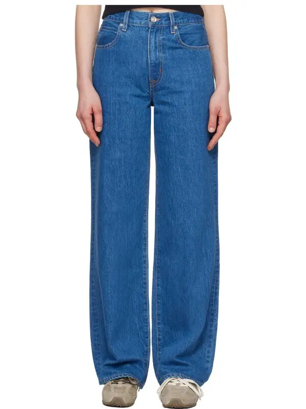 SLVRLAKE High Waisted Jeans - Blue