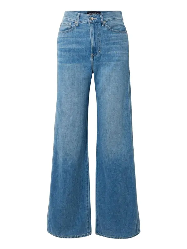 Veronica Beard High-rise Wide-leg Jeans - Blue