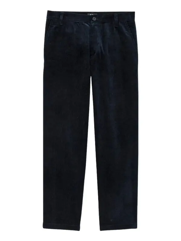 A.p.c. Dark Navy Corduroy Pants - Black