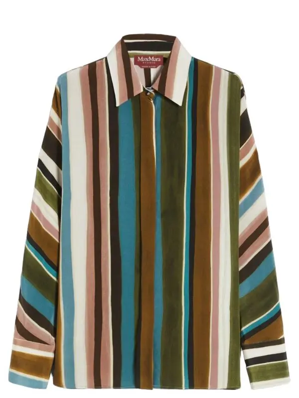 Max Mara Arpe Striped Shirt - Ivory