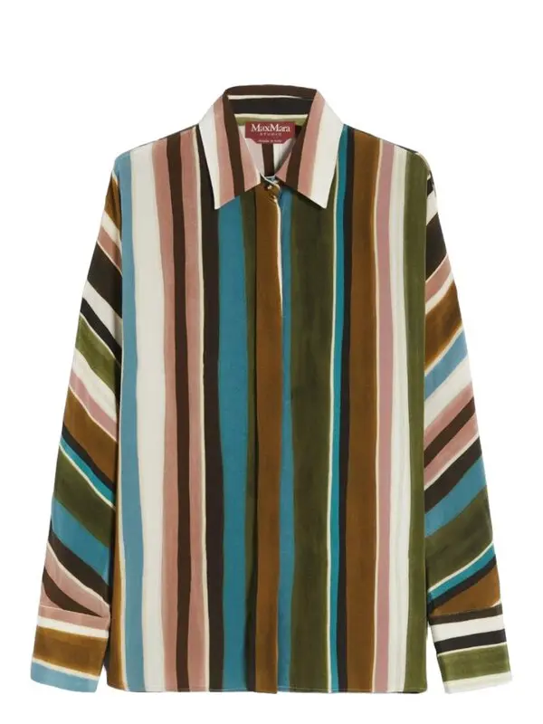 Max Mara Arpe Striped Shirt - Ivory