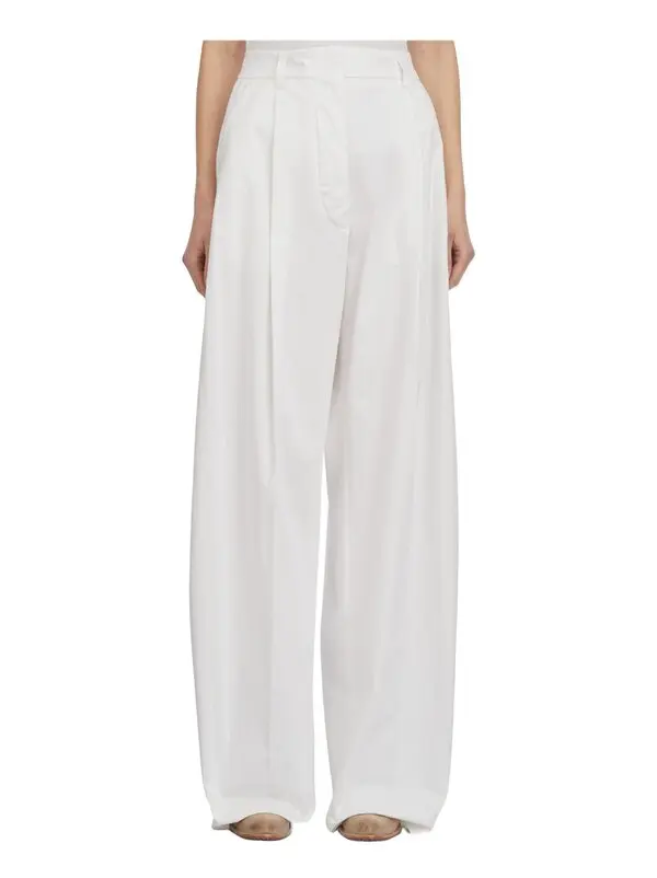 HAIKURE Belt Loops Slacks - White