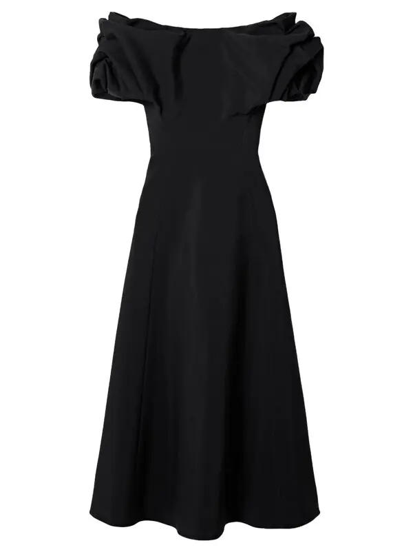 Gabriela Hearst Off-shoulder Dress - Black